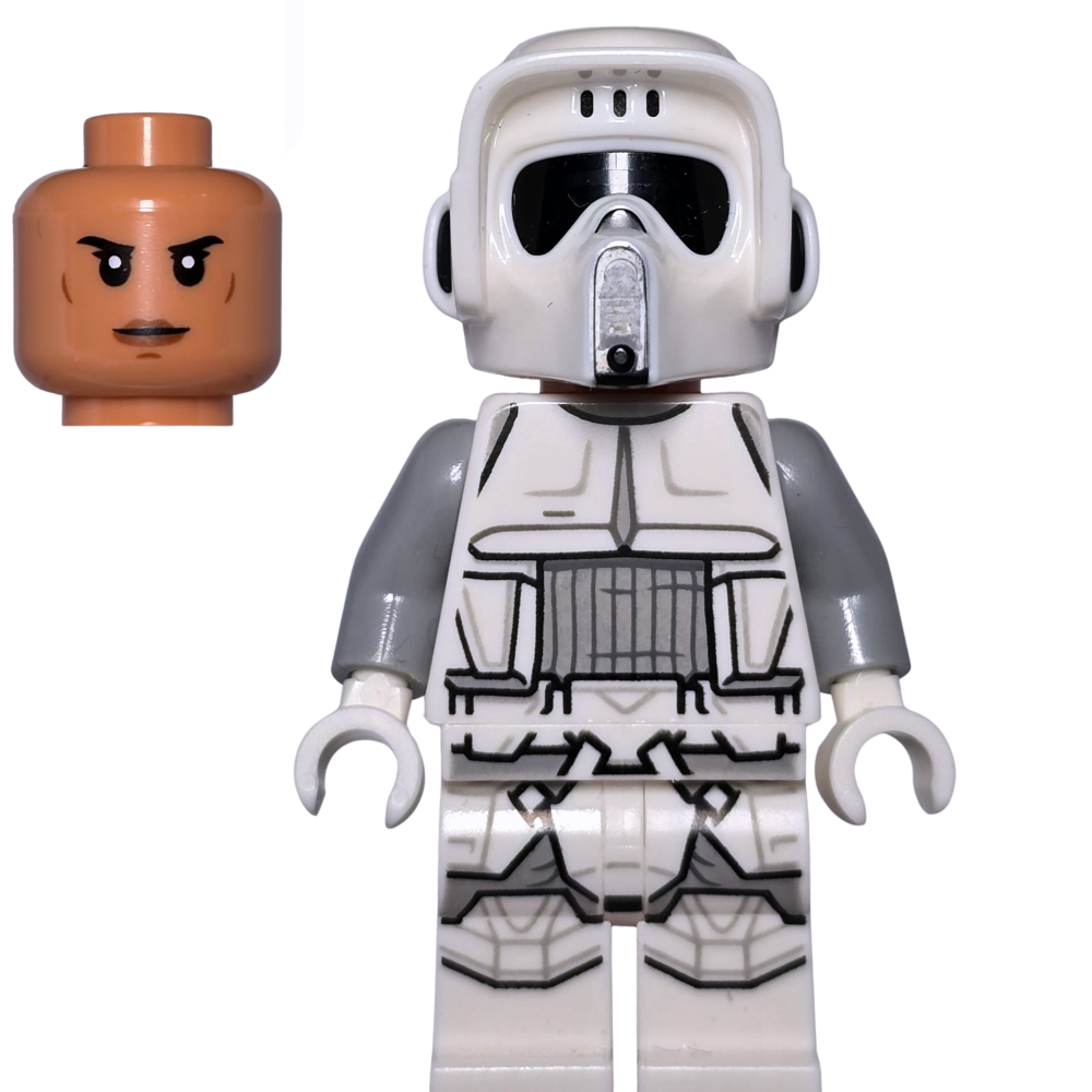 Imperial Scout Trooper, Hoth - Female, Dual Molded Helmet, Nougat Head ...